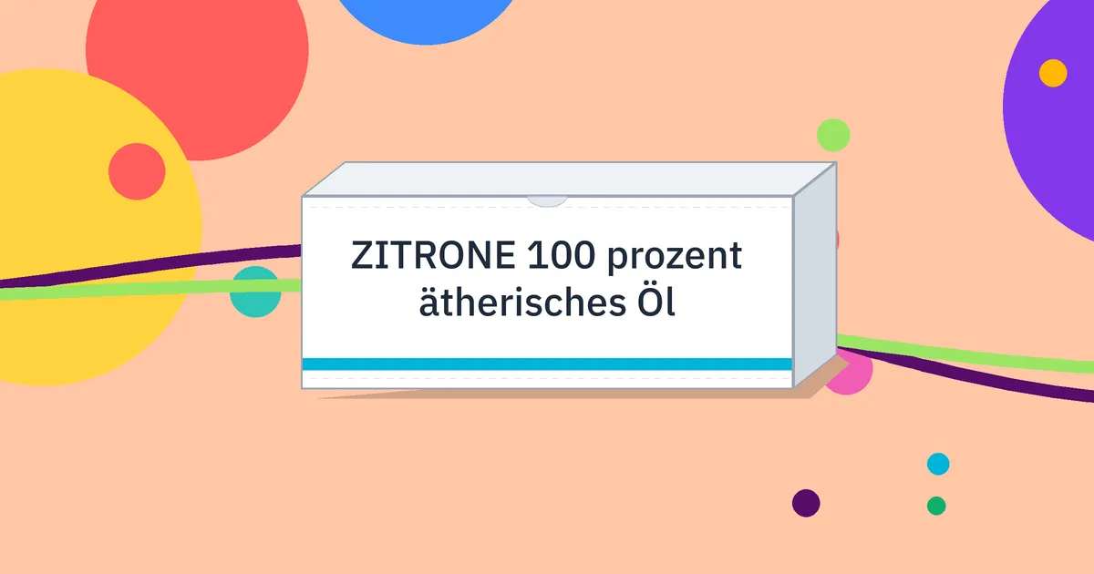 Symbolbild: Packung mit der Aufschrift ZITRONE 100 prozent ätherisches Öl (PZN 07616980) – Verfügbarkeit und Bezug in Apotheken in Frankfurt am Main