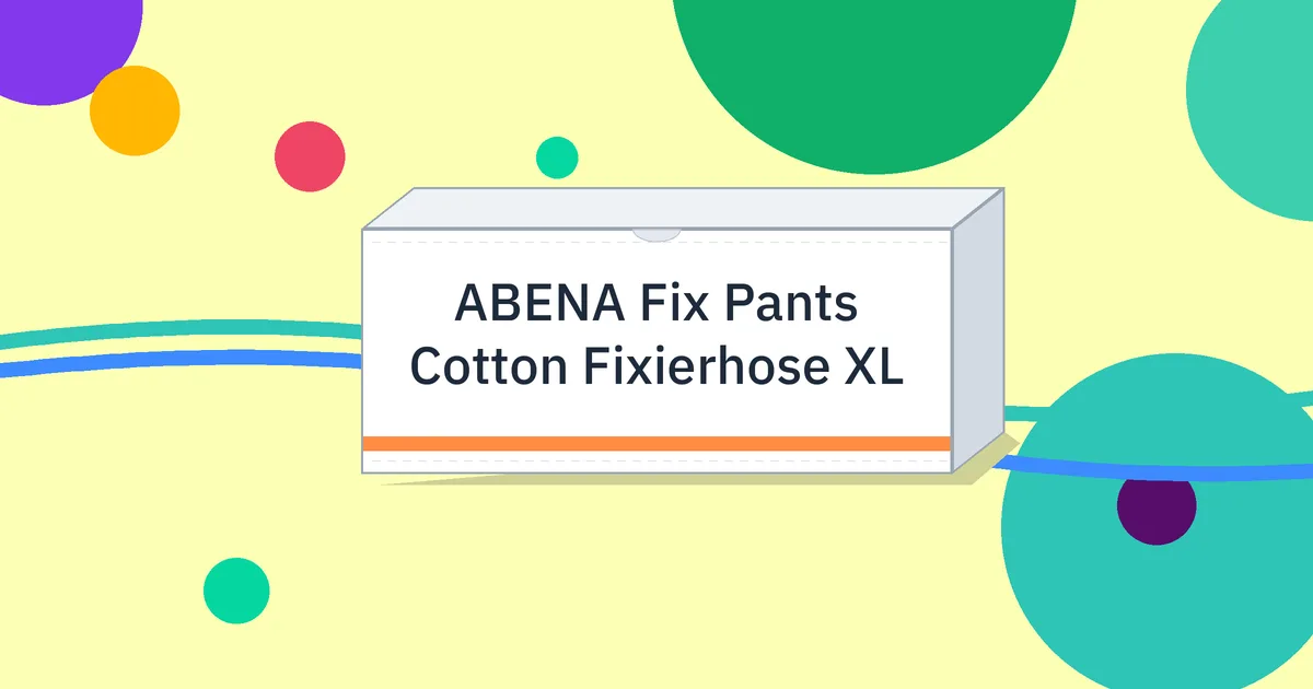 Symbolbild: Packung mit der Aufschrift ABENA Fix Pants Cotton Fixierhose XL (PZN 18160862) – Verfügbarkeit und Bezug in Apotheken in Frankfurt am Main
