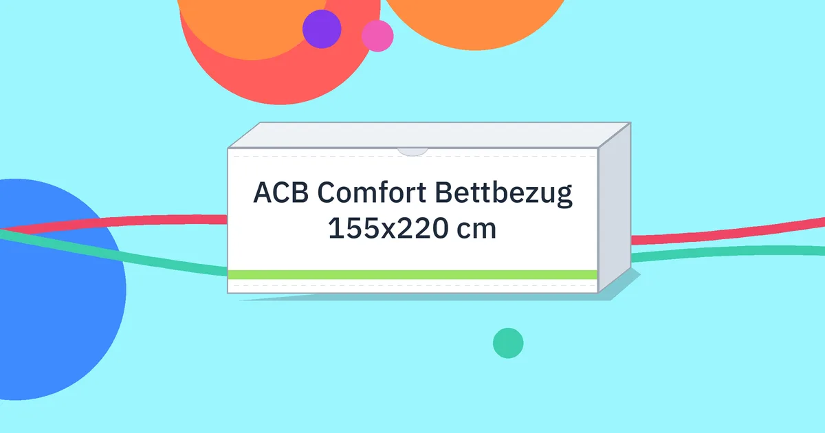 Symbolbild: Packung mit der Aufschrift ACB Comfort Bettbezug 155x220 cm (PZN 04117058) – Verfügbarkeit und Bezug in Apotheken in Frankfurt am Main