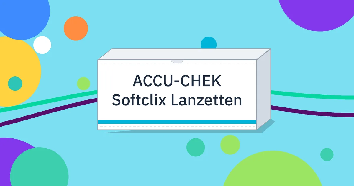 Symbolbild: Packung mit der Aufschrift ACCU-CHEK Softclix Lanzetten (PZN 02463891) – Verfügbarkeit und Bezug in Apotheken in Frankfurt am Main