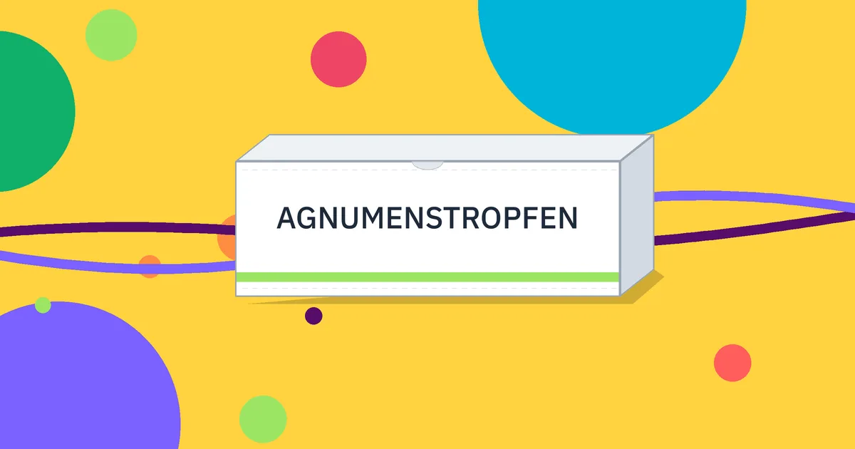 Symbolbild: Packung mit der Aufschrift AGNUMENSTROPFEN (PZN 17556339) – Verfügbarkeit und Bezug in Apotheken in Frankfurt am Main