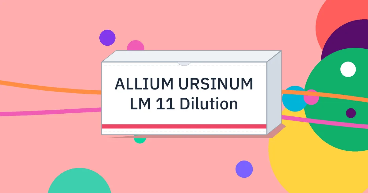 Symbolbild: Packung mit der Aufschrift ALLIUM URSINUM LM 11 Dilution (PZN 12757062) – Verfügbarkeit und Bezug in Apotheken in Frankfurt am Main