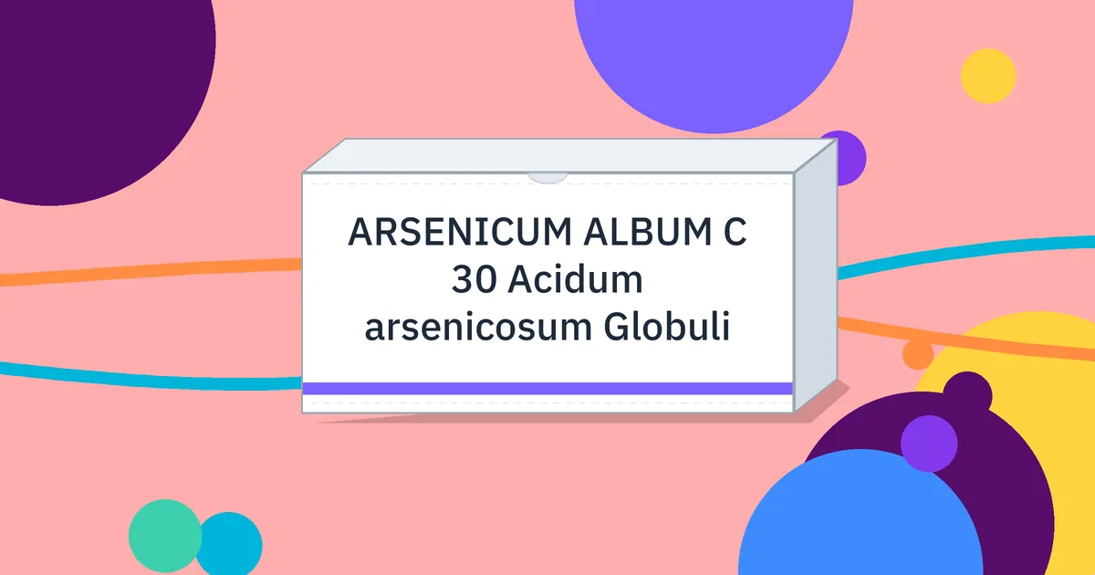 Symbolbild: Packung mit der Aufschrift ARSENICUM ALBUM C 30 Acidum arsenicosum Globuli (PZN 17298570) – Verfügbarkeit und Bezug in Apotheken in Frankfurt am Main
