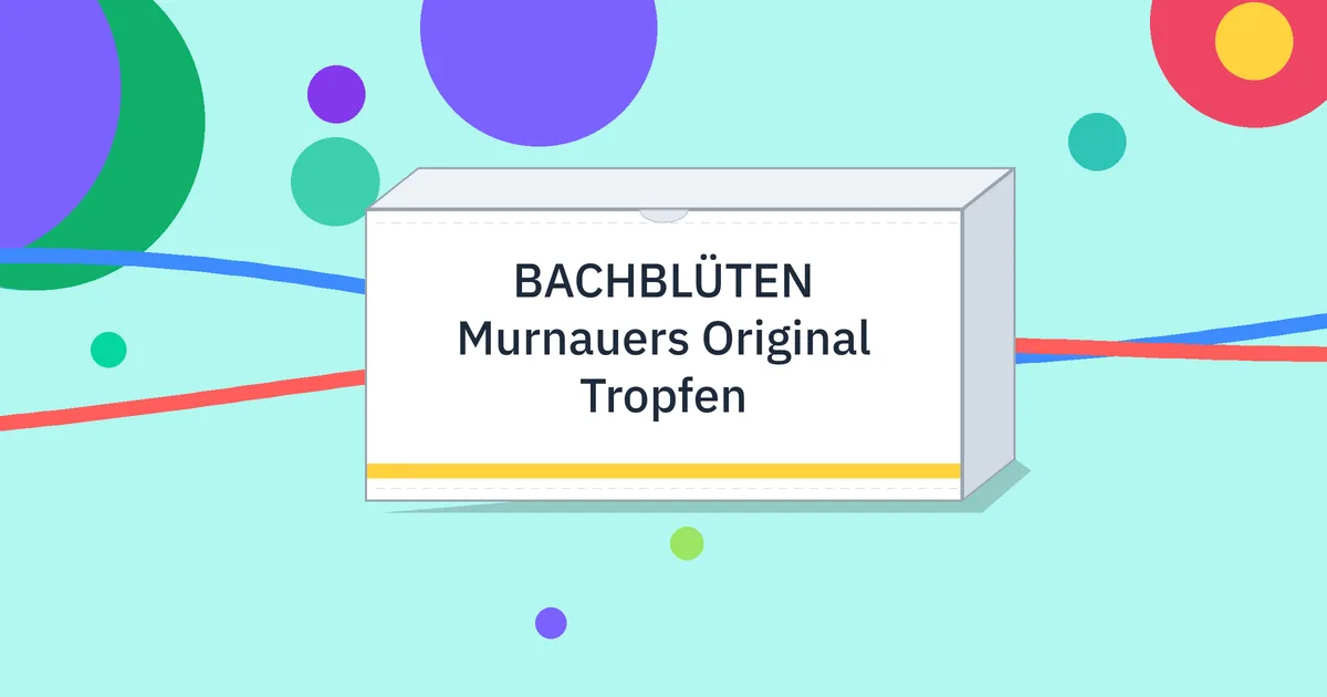 Symbolbild: Packung mit der Aufschrift BACHBLÜTEN Murnauers Original Tropfen (PZN 10111321) – Verfügbarkeit und Bezug in Apotheken in Frankfurt am Main