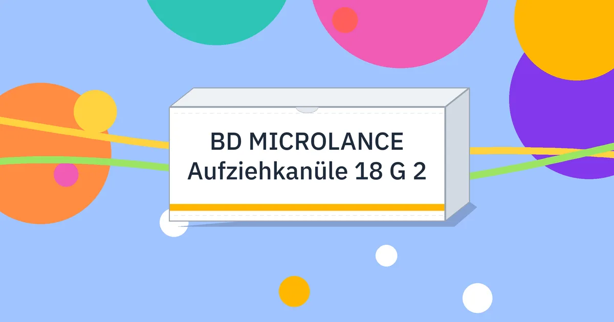 Symbolbild: Packung mit der Aufschrift BD MICROLANCE Aufziehkanüle 18 G 2 (PZN 16016291) – Verfügbarkeit und Bezug in Apotheken in Frankfurt am Main
