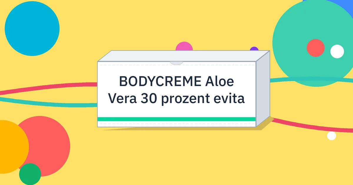 Symbolbild: Packung mit der Aufschrift BODYCREME Aloe Vera 30 prozent evita (PZN 19961297) – Verfügbarkeit und Bezug in Apotheken in Frankfurt am Main