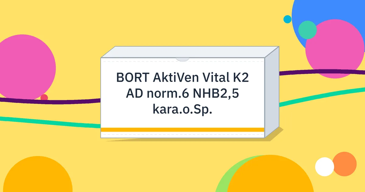 Symbolbild: Packung mit der Aufschrift BORT AktiVen Vital K2 AD norm.6 NHB2,5 kara.o.Sp. (PZN 17497588) – Verfügbarkeit und Bezug in Apotheken in Frankfurt am Main