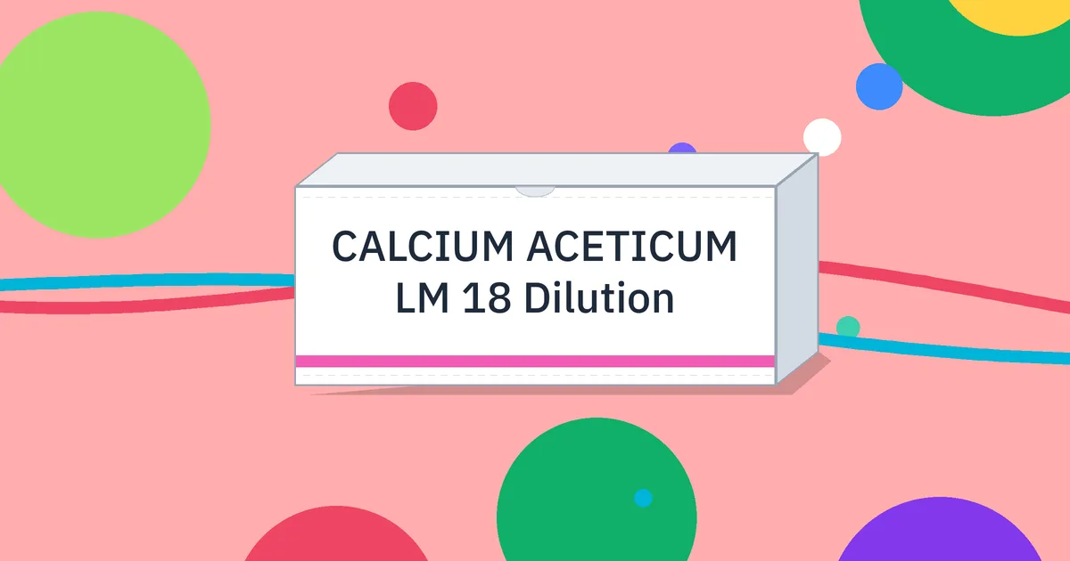 Symbolbild: Packung mit der Aufschrift CALCIUM ACETICUM LM 18 Dilution (PZN 13405709) – Verfügbarkeit und Bezug in Apotheken in Frankfurt am Main