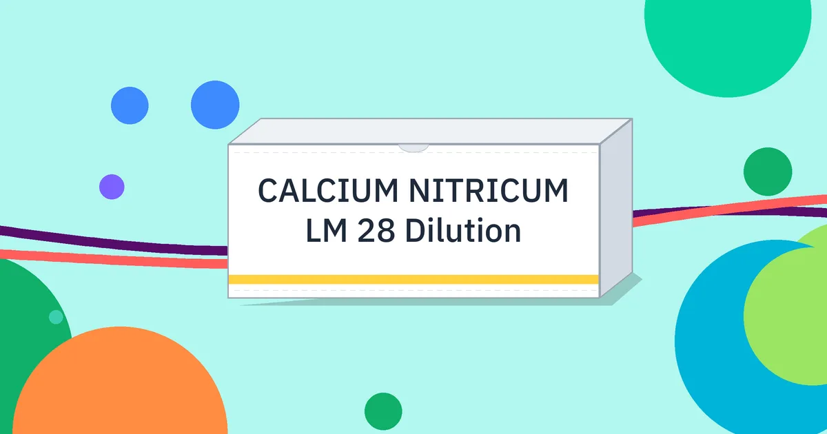 Symbolbild: Packung mit der Aufschrift CALCIUM NITRICUM LM 28 Dilution (PZN 13409943) – Verfügbarkeit und Bezug in Apotheken in Frankfurt am Main