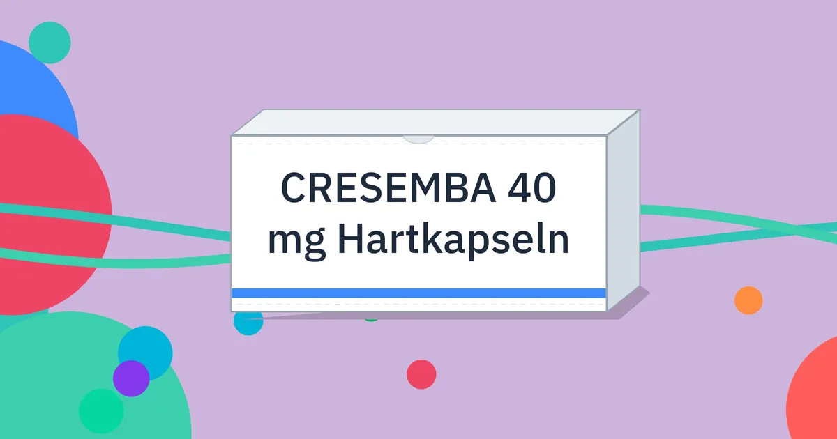 Symbolbild: Packung mit der Aufschrift CRESEMBA 40 mg Hartkapseln (PZN 19878277) – Verfügbarkeit und Bezug in Apotheken in Frankfurt am Main