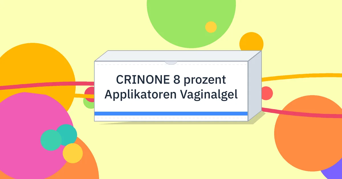 Symbolbild: Packung mit der Aufschrift CRINONE 8 prozent Applikatoren Vaginalgel (PZN 03273626) – Verfügbarkeit und Bezug in Apotheken in Frankfurt am Main