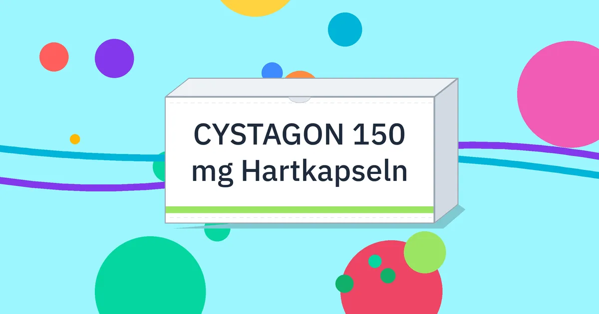 Symbolbild: Packung mit der Aufschrift CYSTAGON 150 mg Hartkapseln (PZN 18294580) – Verfügbarkeit und Bezug in Apotheken in Frankfurt am Main