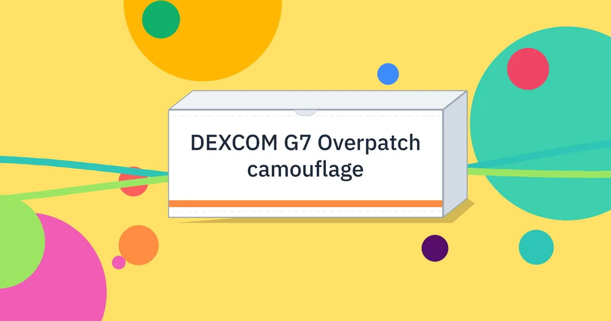 Symbolbild: Packung mit der Aufschrift DEXCOM G7 Overpatch camouflage (PZN 19867492) – Verfügbarkeit und Bezug in Apotheken in Frankfurt am Main