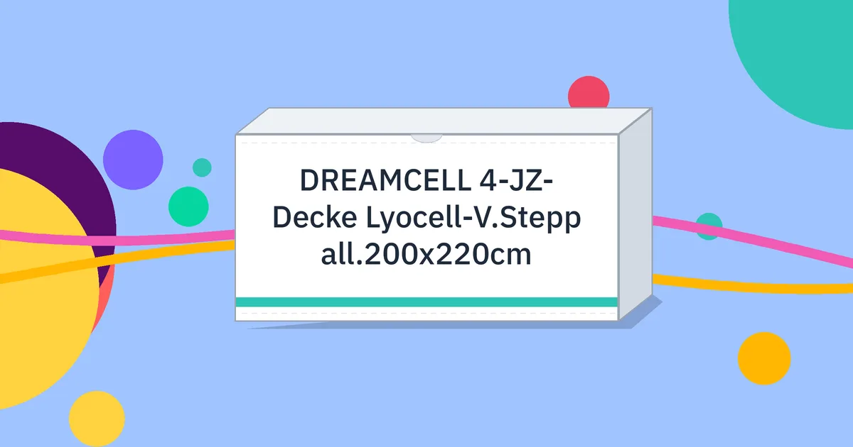 Symbolbild: Packung mit der Aufschrift DREAMCELL 4-JZ-Decke Lyocell-V.Stepp all.200x220cm (PZN 18336367) – Verfügbarkeit und Bezug in Apotheken in Frankfurt am Main