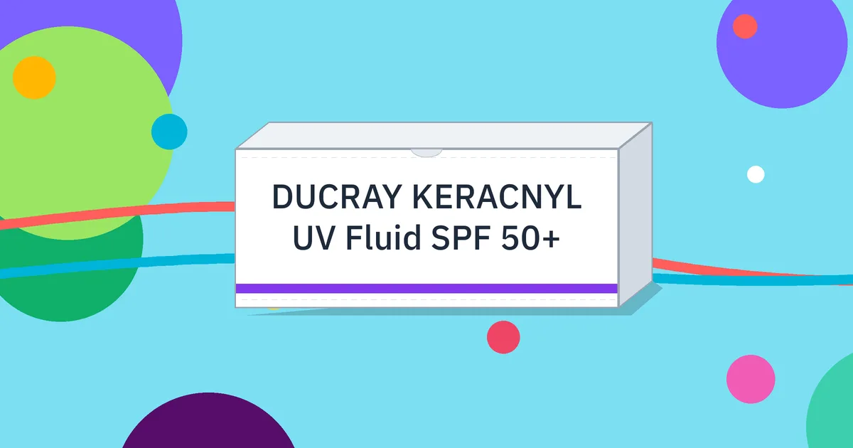 Symbolbild: Packung mit der Aufschrift DUCRAY KERACNYL UV Fluid SPF 50+ (PZN 17438373) – Verfügbarkeit und Bezug in Apotheken in Frankfurt am Main