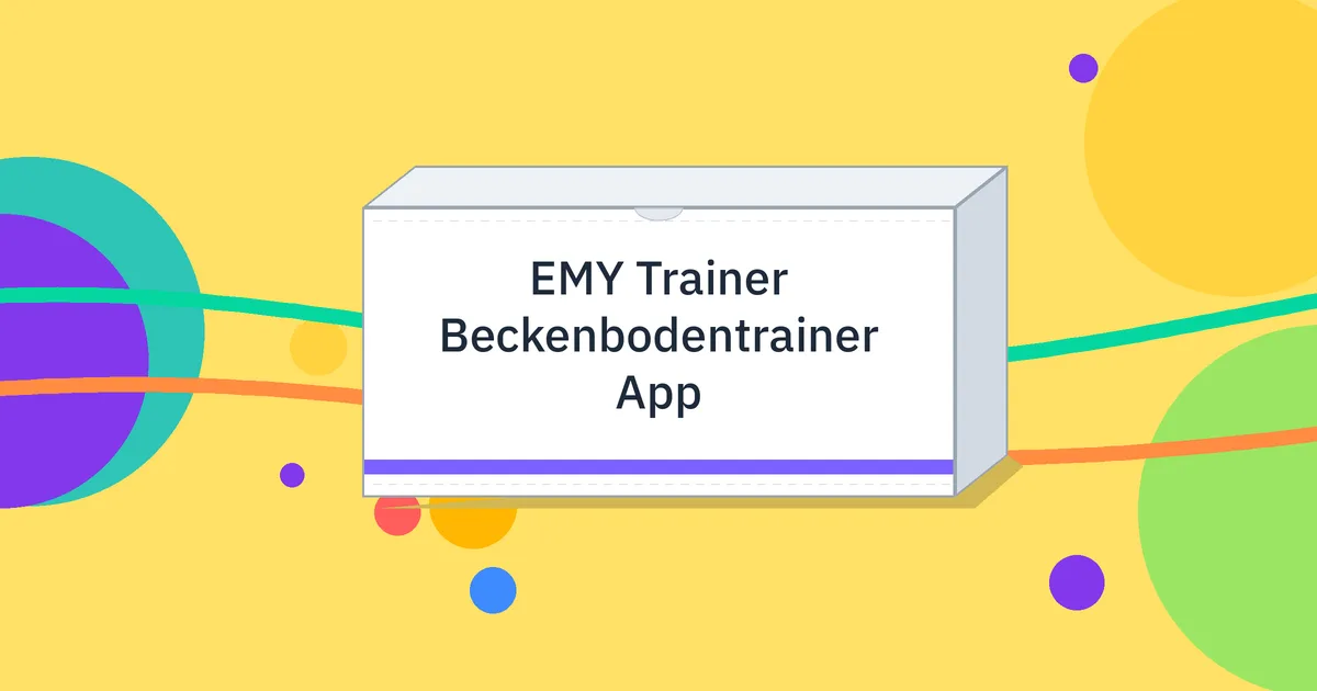 Symbolbild: Packung mit der Aufschrift EMY Trainer Beckenbodentrainer App (PZN 20603806) – Verfügbarkeit und Bezug in Apotheken in Frankfurt am Main