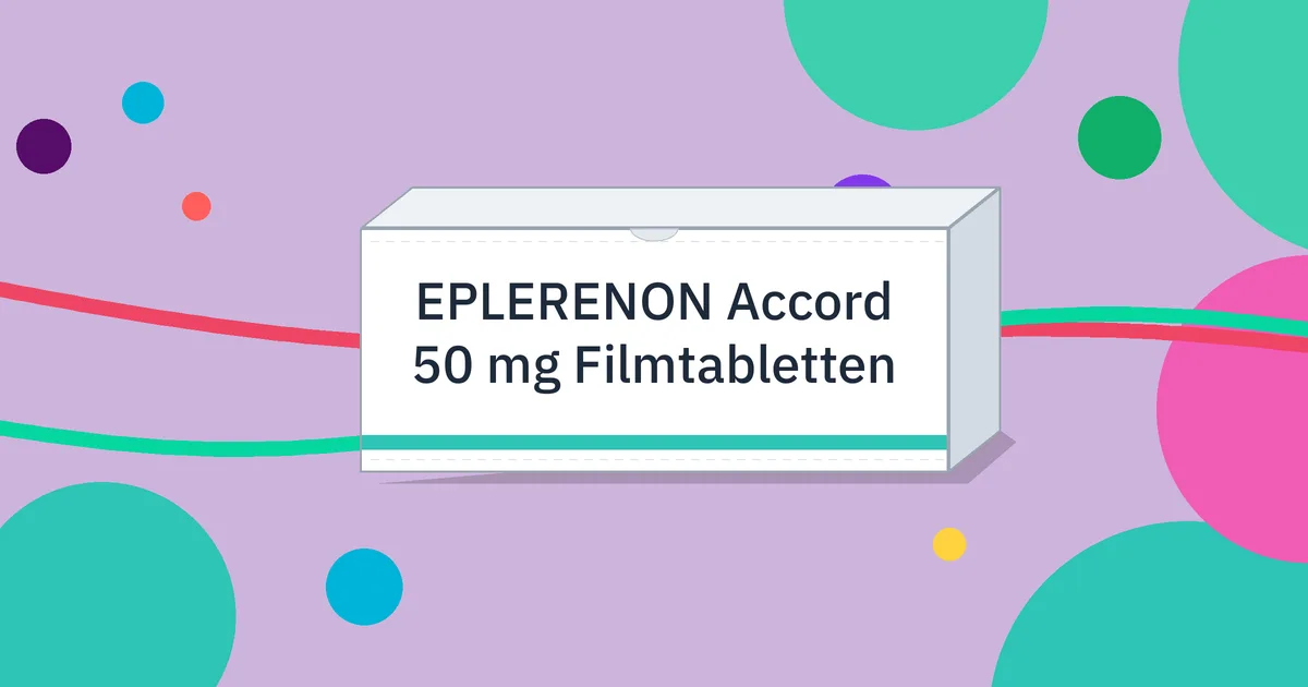 Symbolbild: Packung mit der Aufschrift EPLERENON Accord 50 mg Filmtabletten (PZN 18806459) – Verfügbarkeit und Bezug in Apotheken in Frankfurt am Main