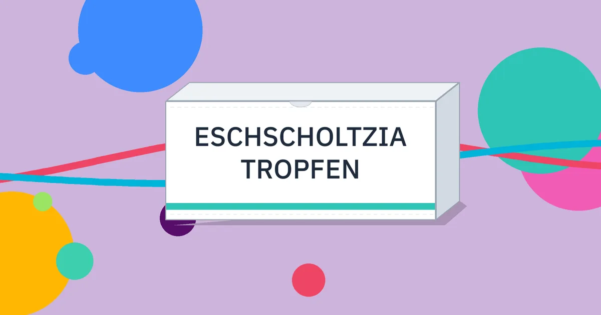 Symbolbild: Packung mit der Aufschrift ESCHSCHOLTZIA TROPFEN (PZN 14311175) – Verfügbarkeit und Bezug in Apotheken in Frankfurt am Main