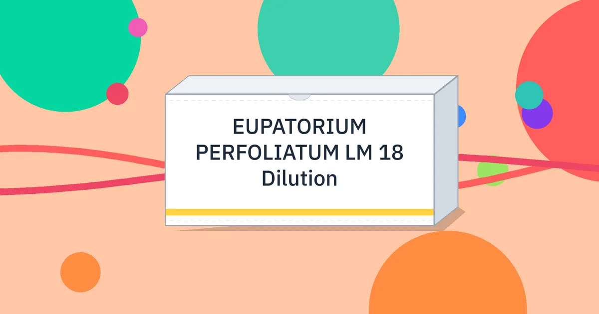 Symbolbild: Packung mit der Aufschrift EUPATORIUM PERFOLIATUM LM 18 Dilution (PZN 02601962) – Verfügbarkeit und Bezug in Apotheken in Frankfurt am Main