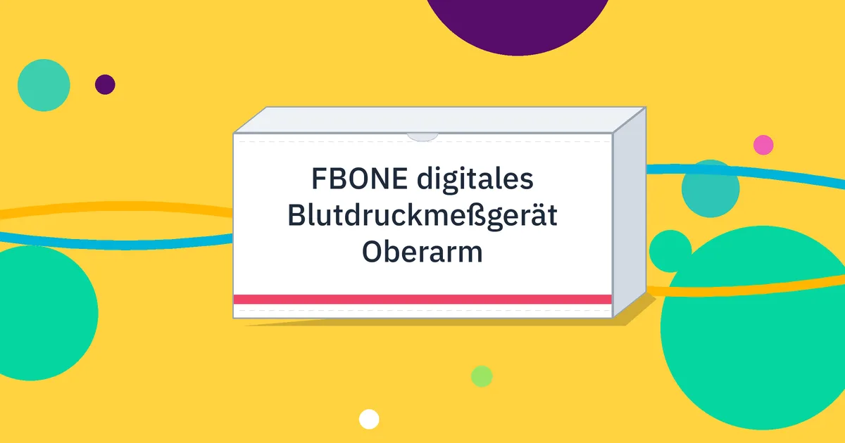 Symbolbild: Packung mit der Aufschrift FBONE digitales Blutdruckmeßgerät Oberarm (PZN 20823028) – Verfügbarkeit und Bezug in Apotheken in Frankfurt am Main