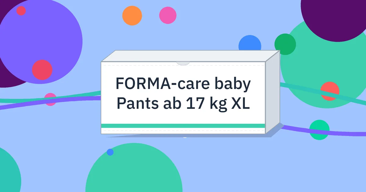 Symbolbild: Packung mit der Aufschrift FORMA-care baby Pants ab 17 kg XL (PZN 19385480) – Verfügbarkeit und Bezug in Apotheken in Frankfurt am Main