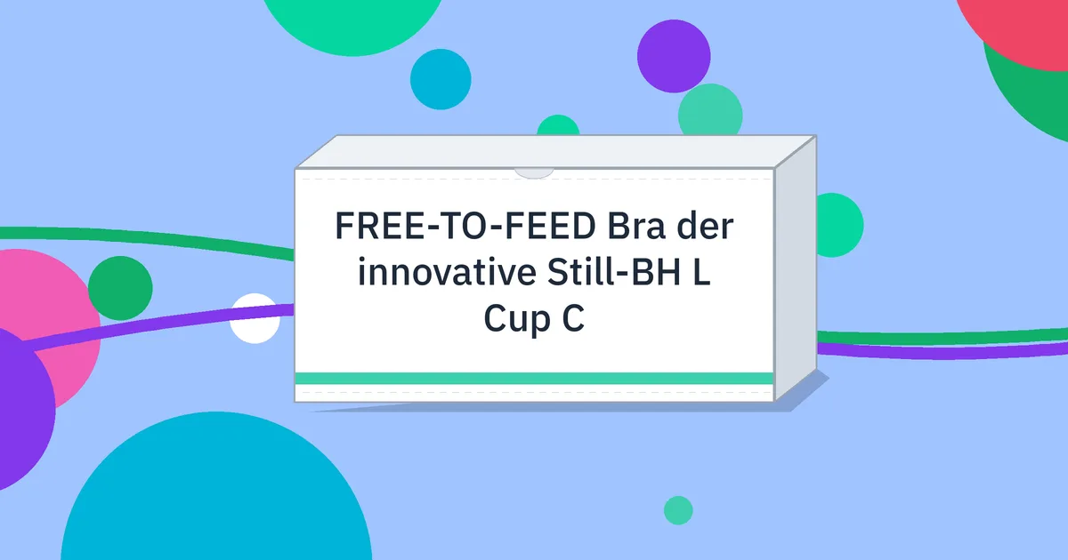 Symbolbild: Packung mit der Aufschrift FREE-TO-FEED Bra der innovative Still-BH L Cup C (PZN 19371093) – Verfügbarkeit und Bezug in Apotheken in Frankfurt am Main