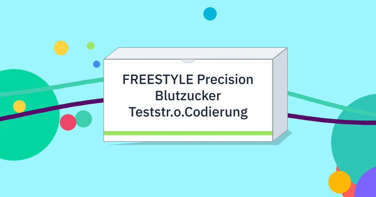 Symbolbild: Packung mit der Aufschrift FREESTYLE Precision Blutzucker Teststr.o.Codierung (PZN 17583425) – Verfügbarkeit und Bezug in Apotheken in Frankfurt am Main