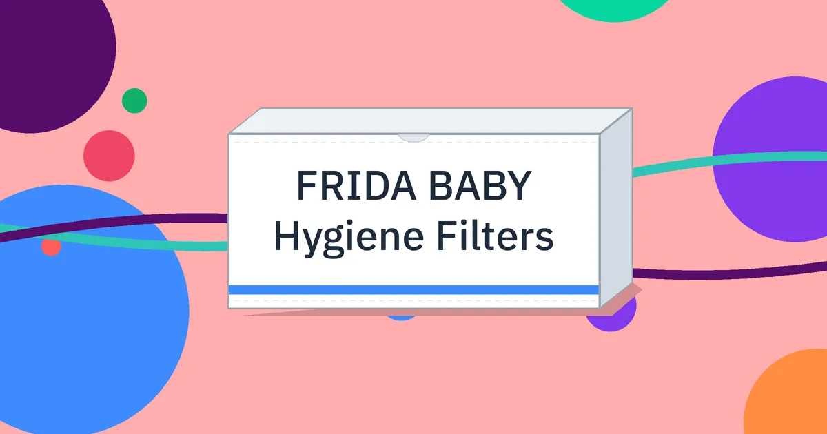 Symbolbild: Packung mit der Aufschrift FRIDA BABY Hygiene Filters (PZN 19140637) – Verfügbarkeit und Bezug in Apotheken in Frankfurt am Main