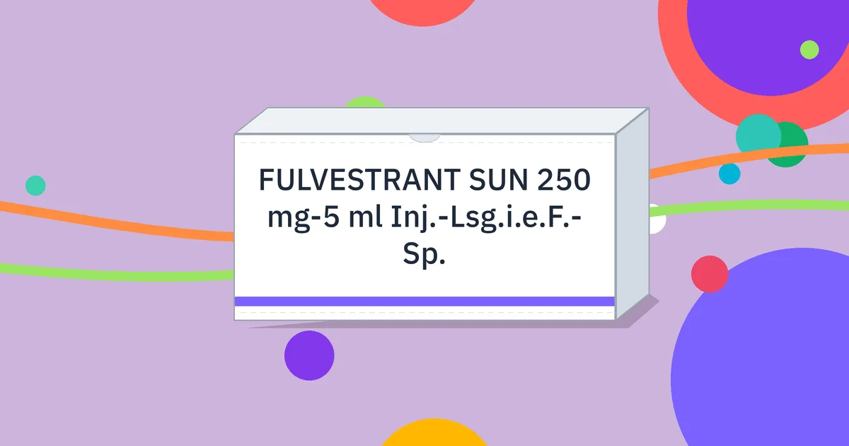 Symbolbild: Packung mit der Aufschrift FULVESTRANT SUN 250 mg-5 ml Inj.-Lsg.i.e.F.-Sp. (PZN 16002389) – Verfügbarkeit und Bezug in Apotheken in Frankfurt am Main