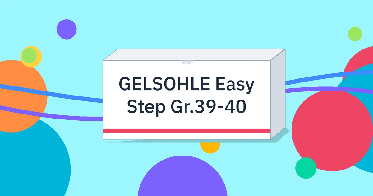 Symbolbild: Packung mit der Aufschrift GELSOHLE Easy Step Gr.39-40 (PZN 02471459) – Verfügbarkeit und Bezug in Apotheken in Frankfurt am Main