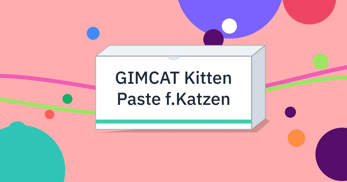 Symbolbild: Packung mit der Aufschrift GIMCAT Kitten Paste f.Katzen (PZN 14216235) – Verfügbarkeit und Bezug in Apotheken in Frankfurt am Main