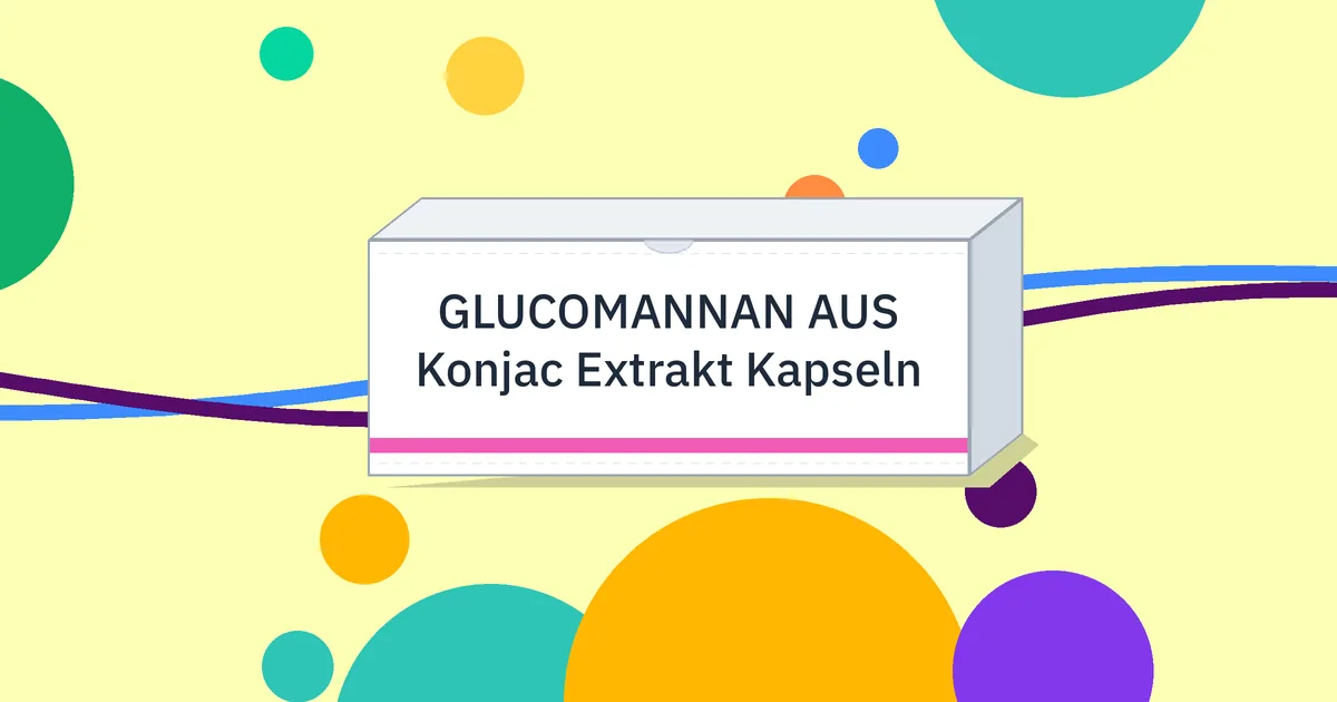Symbolbild: Packung mit der Aufschrift GLUCOMANNAN AUS Konjac Extrakt Kapseln (PZN 12546218) – Verfügbarkeit und Bezug in Apotheken in Frankfurt am Main