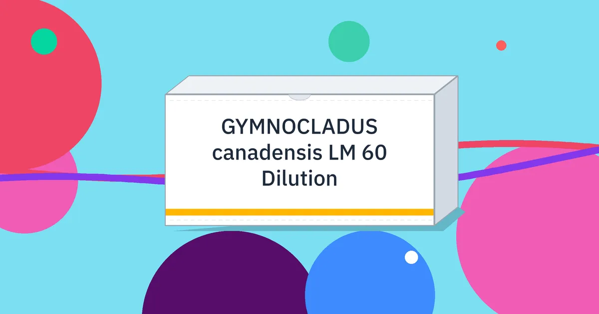 Symbolbild: Packung mit der Aufschrift GYMNOCLADUS canadensis LM 60 Dilution (PZN 13549101) – Verfügbarkeit und Bezug in Apotheken in Frankfurt am Main