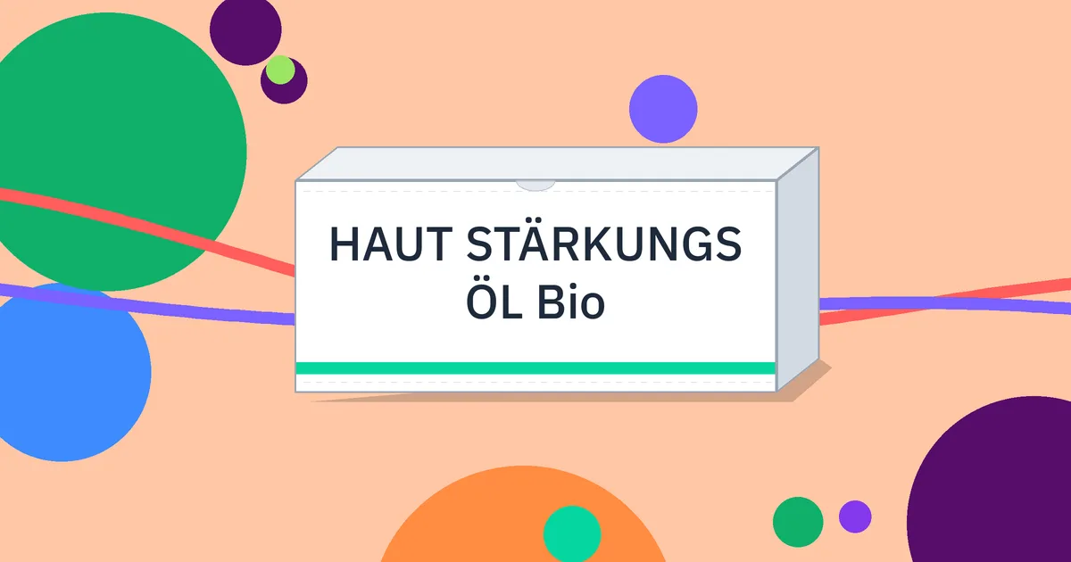 Symbolbild: Packung mit der Aufschrift HAUT STÄRKUNGS ÖL Bio (PZN 19975796) – Verfügbarkeit und Bezug in Apotheken in Frankfurt am Main