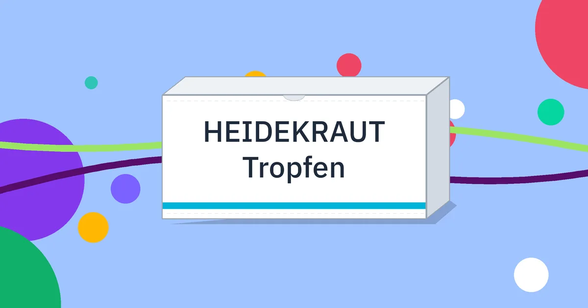 Symbolbild: Packung mit der Aufschrift HEIDEKRAUT Tropfen (PZN 18780814) – Verfügbarkeit und Bezug in Apotheken in Frankfurt am Main