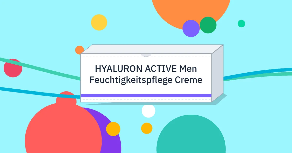 Symbolbild: Packung mit der Aufschrift HYALURON ACTIVE Men Feuchtigkeitspflege Creme (PZN 15864120) – Verfügbarkeit und Bezug in Apotheken in Frankfurt am Main
