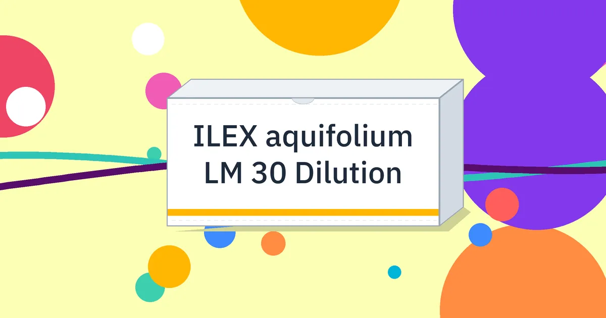 Symbolbild: Packung mit der Aufschrift ILEX aquifolium LM 30 Dilution (PZN 12912309) – Verfügbarkeit und Bezug in Apotheken in Frankfurt am Main
