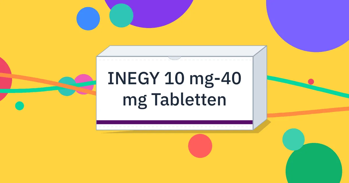 Symbolbild: Packung mit der Aufschrift INEGY 10 mg-40 mg Tabletten (PZN 16036649) – Verfügbarkeit und Bezug in Apotheken in Frankfurt am Main
