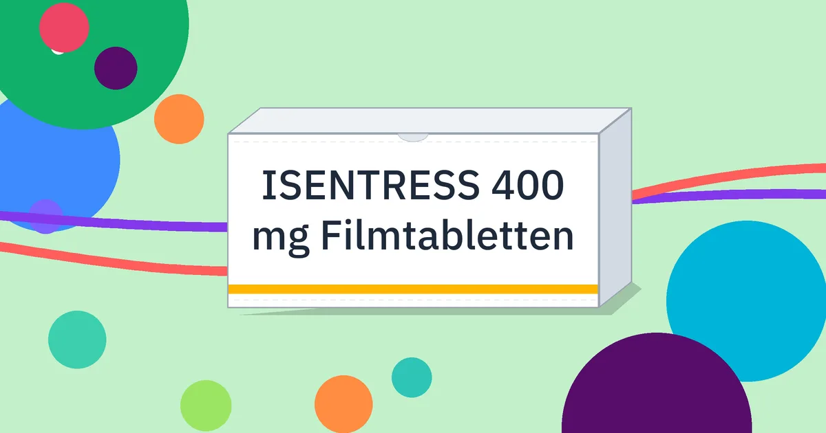 Symbolbild: Packung mit der Aufschrift ISENTRESS 400 mg Filmtabletten (PZN 06562489) – Verfügbarkeit und Bezug in Apotheken in Frankfurt am Main