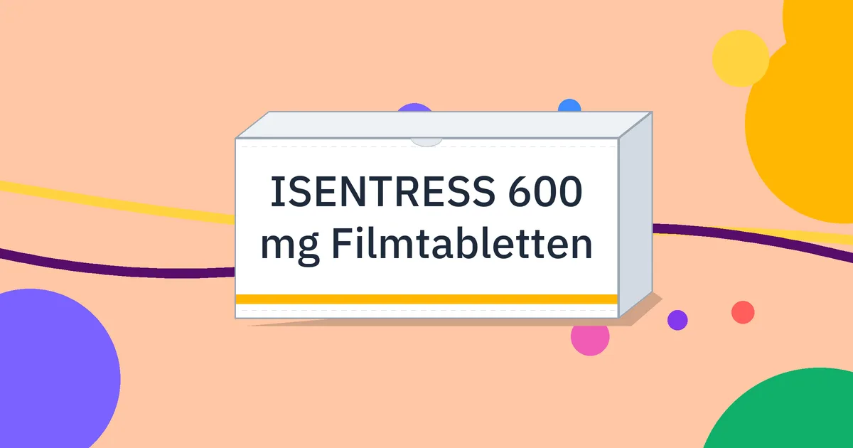 Symbolbild: Packung mit der Aufschrift ISENTRESS 600 mg Filmtabletten (PZN 14028999) – Verfügbarkeit und Bezug in Apotheken in Frankfurt am Main
