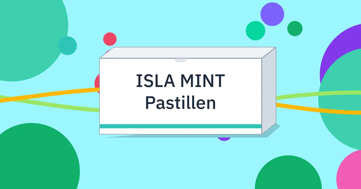 Symbolbild: Packung mit der Aufschrift ISLA MINT Pastillen (PZN 01024988) – Verfügbarkeit und Bezug in Apotheken in Frankfurt am Main