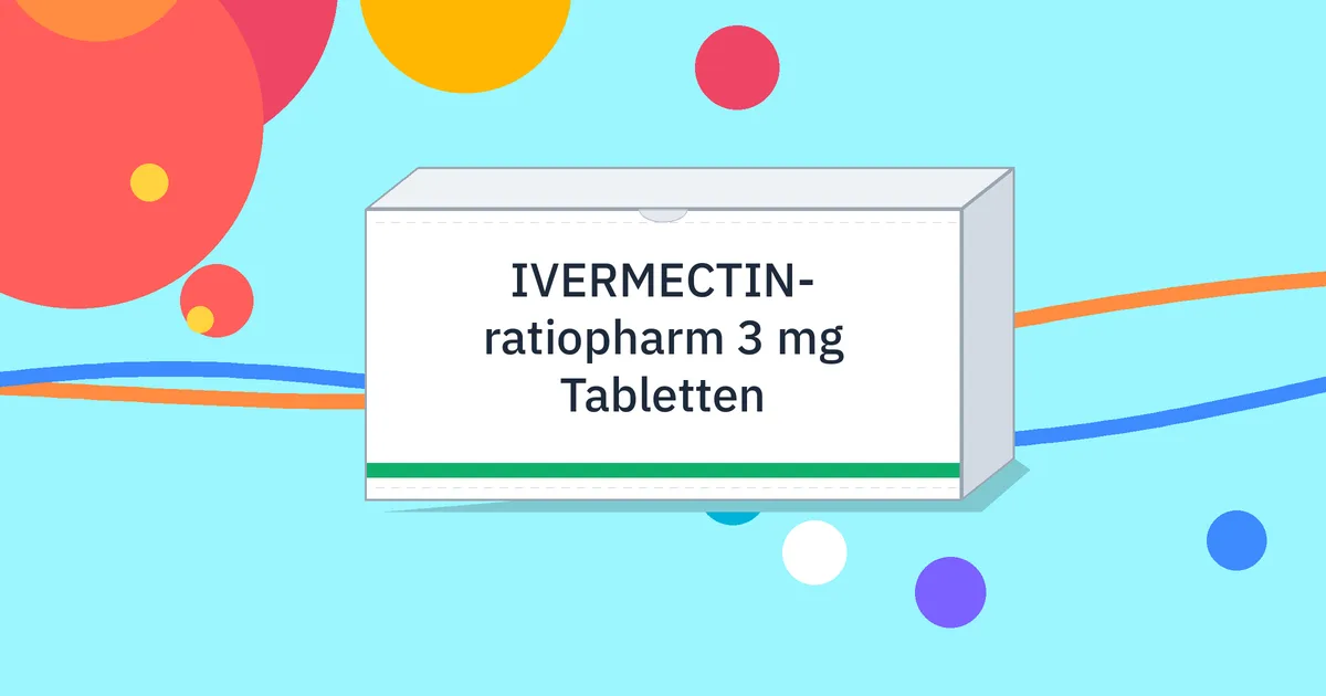 Symbolbild: Packung mit der Aufschrift IVERMECTIN-ratiopharm 3 mg Tabletten (PZN 18030214) – Verfügbarkeit und Bezug in Apotheken in Frankfurt am Main