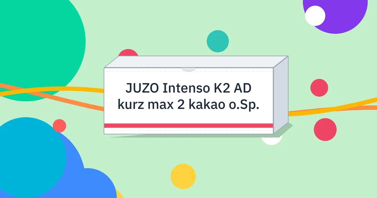 Symbolbild: Packung mit der Aufschrift JUZO Intenso K2 AD kurz max 2 kakao o.Sp. (PZN 18619450) – Verfügbarkeit und Bezug in Apotheken in Frankfurt am Main