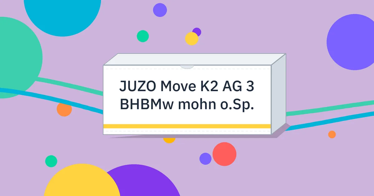 Symbolbild: Packung mit der Aufschrift JUZO Move K2 AG 3 BHBMw mohn o.Sp. (PZN 18558464) – Verfügbarkeit und Bezug in Apotheken in Frankfurt am Main