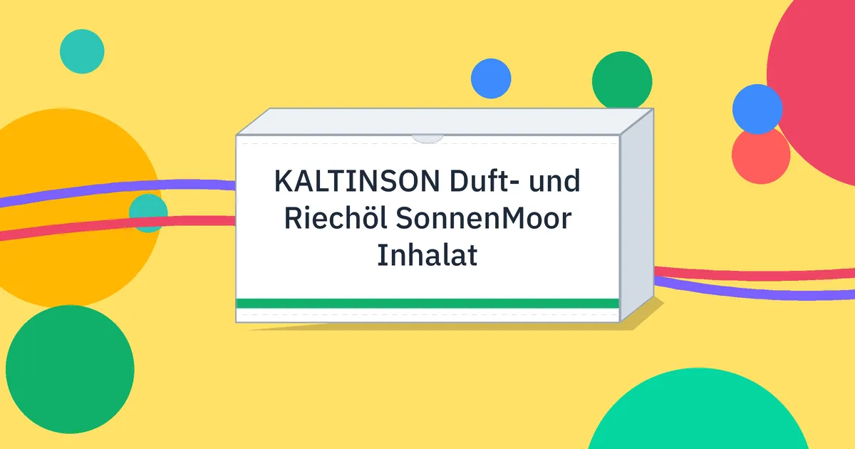 Symbolbild: Packung mit der Aufschrift KALTINSON Duft- und Riechöl SonnenMoor Inhalat (PZN 03684163) – Verfügbarkeit und Bezug in Apotheken in Frankfurt am Main