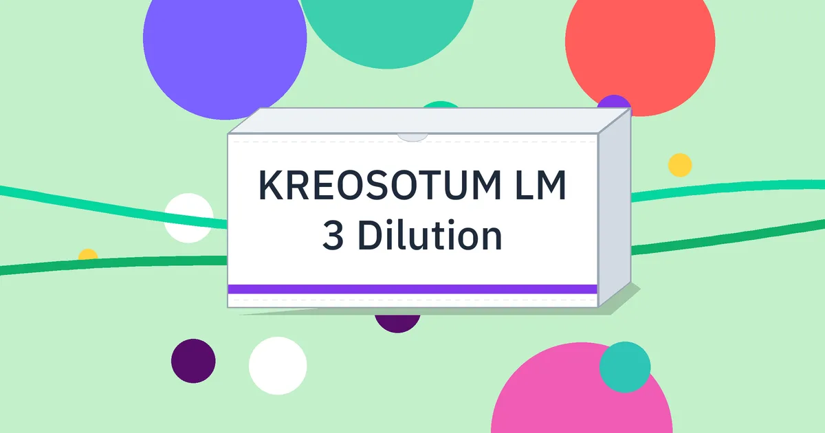 Symbolbild: Packung mit der Aufschrift KREOSOTUM LM 3 Dilution (PZN 12927966) – Verfügbarkeit und Bezug in Apotheken in Frankfurt am Main