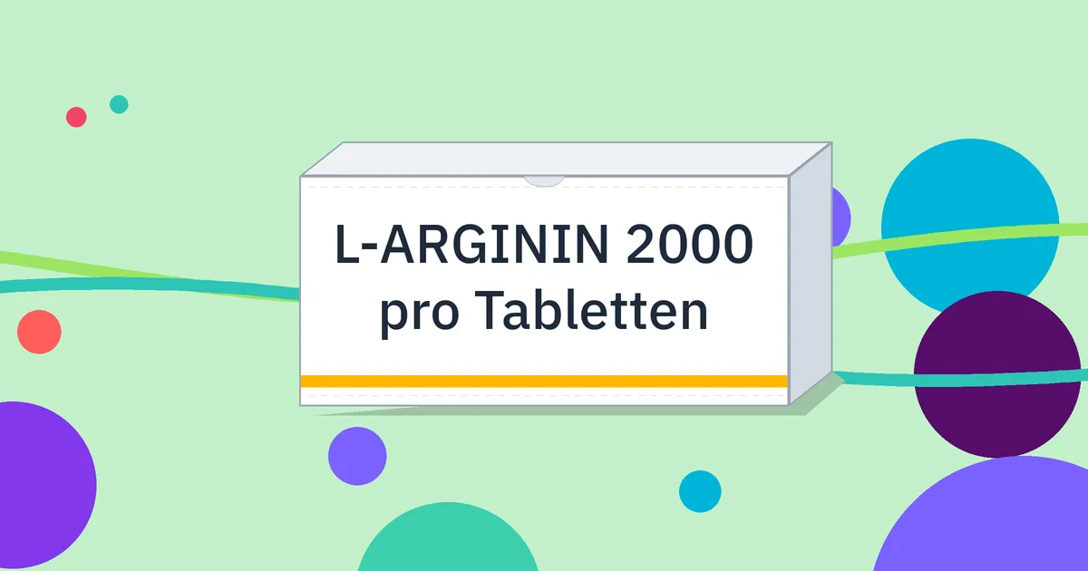 Symbolbild: Packung mit der Aufschrift L-ARGININ 2000 pro Tabletten (PZN 15434402) – Verfügbarkeit und Bezug in Apotheken in Frankfurt am Main