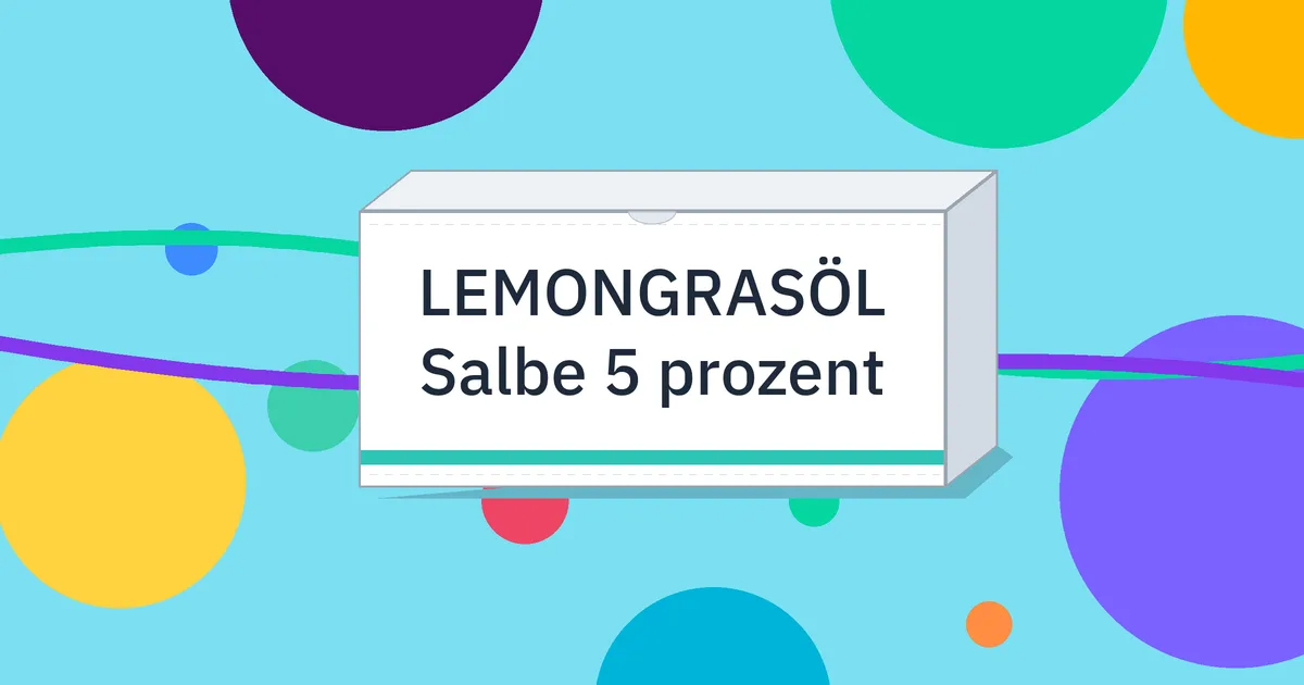 Symbolbild: Packung mit der Aufschrift LEMONGRASÖL Salbe 5 prozent (PZN 18180250) – Verfügbarkeit und Bezug in Apotheken in Frankfurt am Main