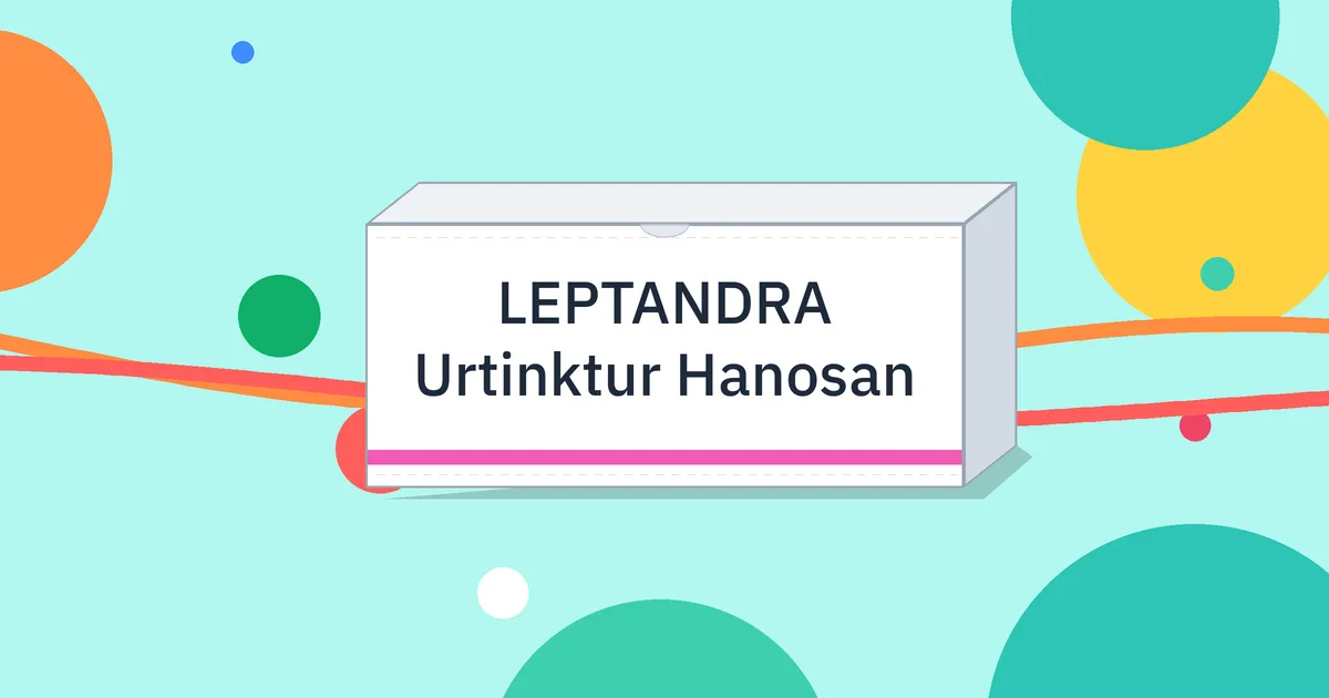Symbolbild: Packung mit der Aufschrift LEPTANDRA Urtinktur Hanosan (PZN 07416100) – Verfügbarkeit und Bezug in Apotheken in Frankfurt am Main