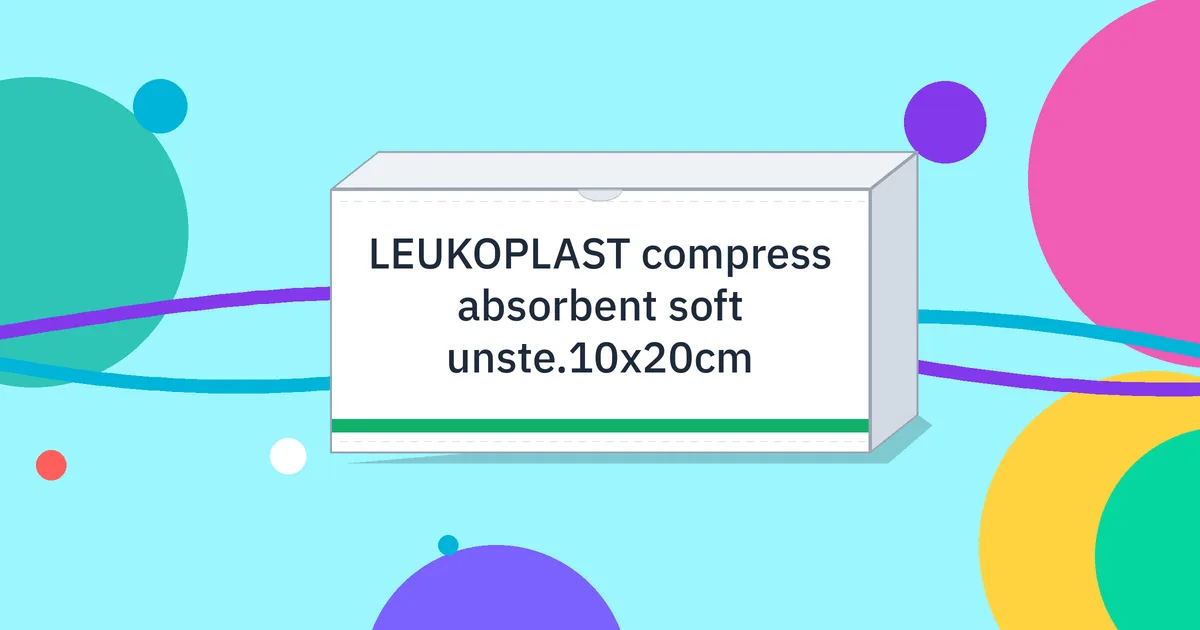 Symbolbild: Packung mit der Aufschrift LEUKOPLAST compress absorbent soft unste.10x20cm (PZN 17206970) – Verfügbarkeit und Bezug in Apotheken in Frankfurt am Main